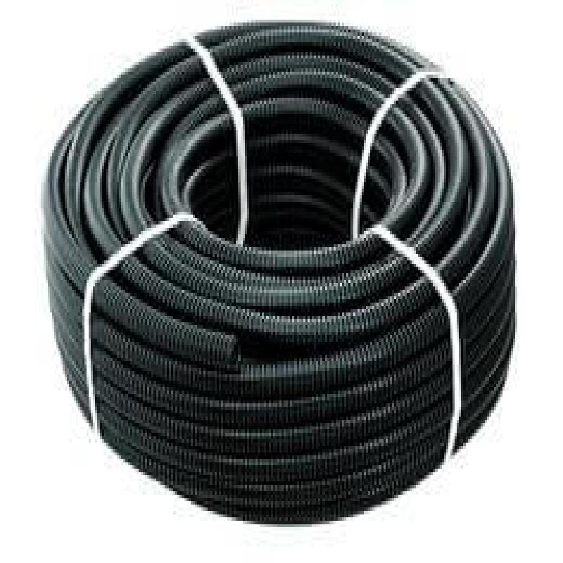 TUBO CORRUGATO"T"NERO D.20 MT.100