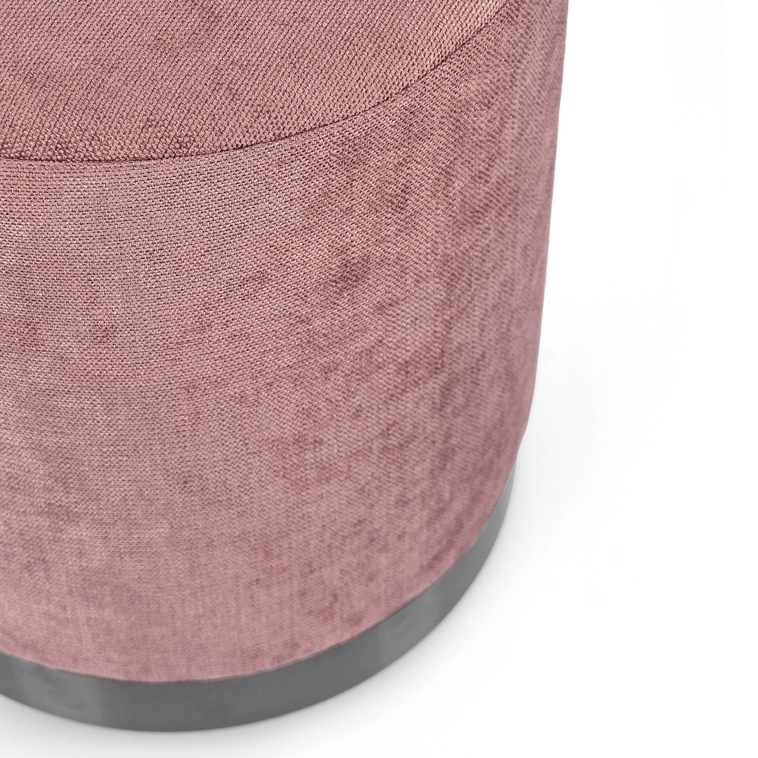 Pouf Ernestine Colore Dark Rose