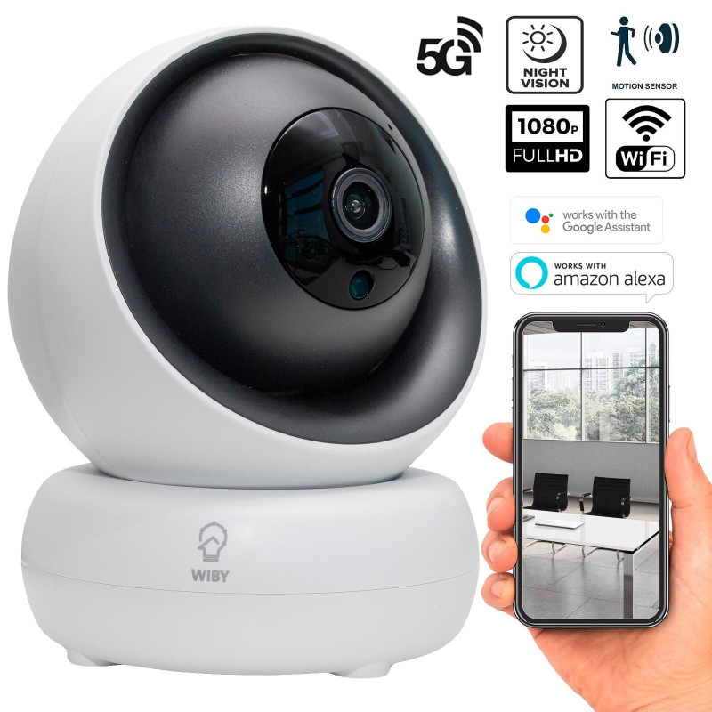 Wiby IP Camera WiFi Orientabile Per Interno FullHD 1080P