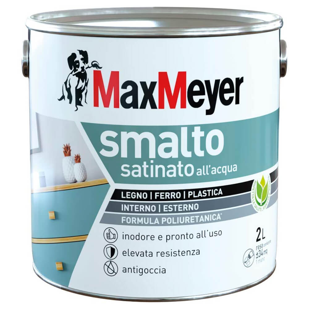 SMALTO ACQUA SATINATO BIANCO LT.2