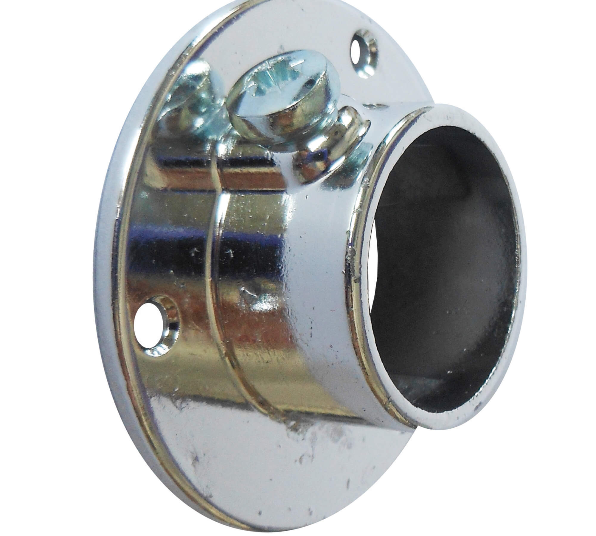 GHIERA CON VITE PER TUBO 25 CROMATO